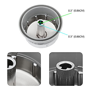 only fire Burner Knobs, 3PCS Gas Control Knobs Replacement for Weber Genesis 300 Series Gas Grills (Year 2011-2016 Models)