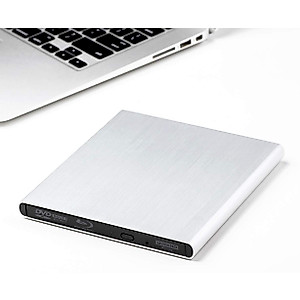 archgon Premium Aluminum External USB 3.0 UHD 4K Blu-Ray Writer Super Drive for PC and Mac
