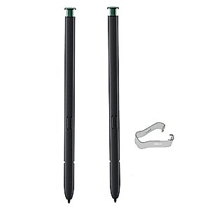 2 Pack for S22 Ultra Pen Replacement for Samsung Galaxy S22 Ultra 5G, Galaxy S22 Ultra Stylus S Pen +Tweezer withoutBluetooth(Green)