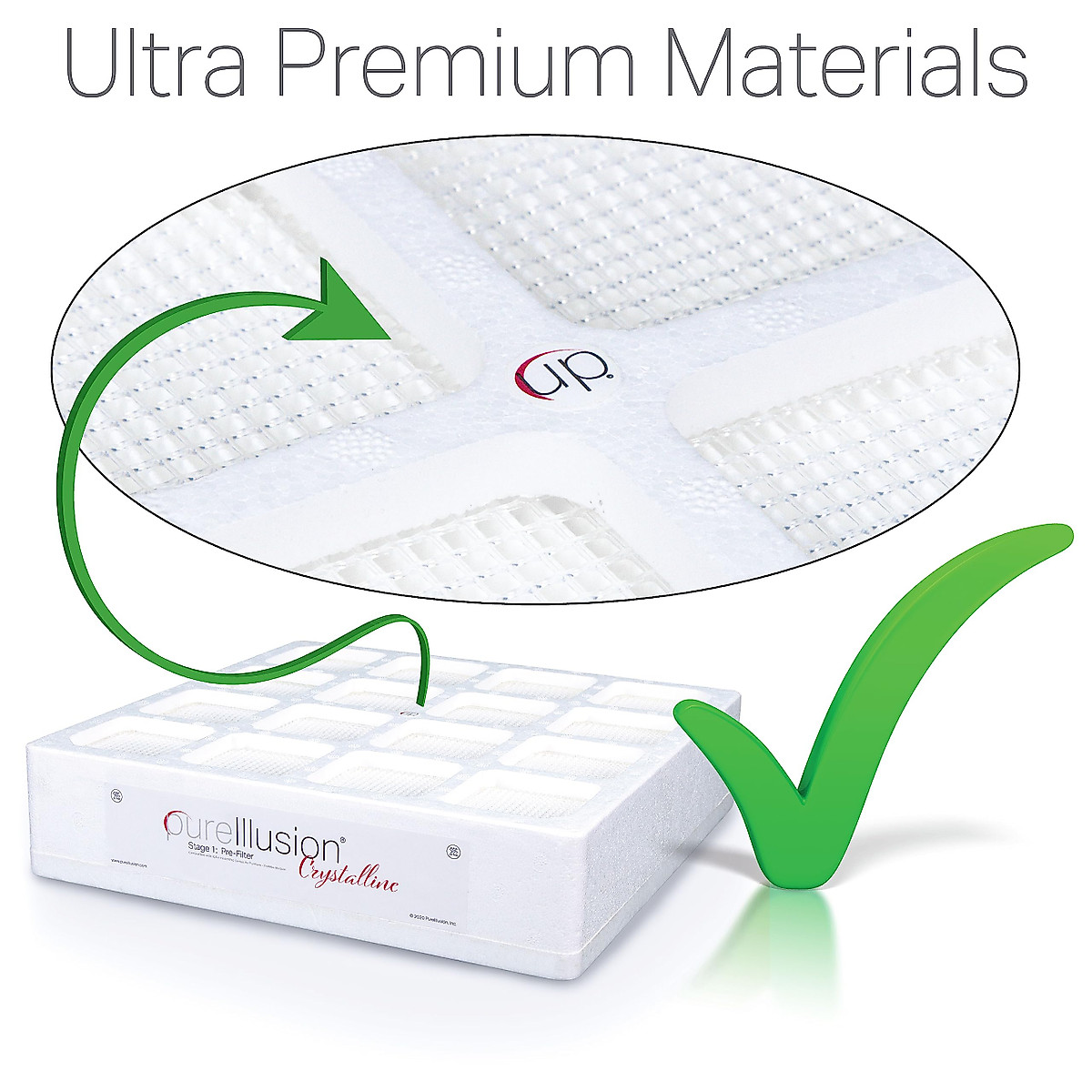 PureIllusion Scientifically Tested PreFilter for IQAir HealthPro Series Air Purifier - Ultra Premium Filter fits PreMax Module - Genuine Crystalline Pre Filter