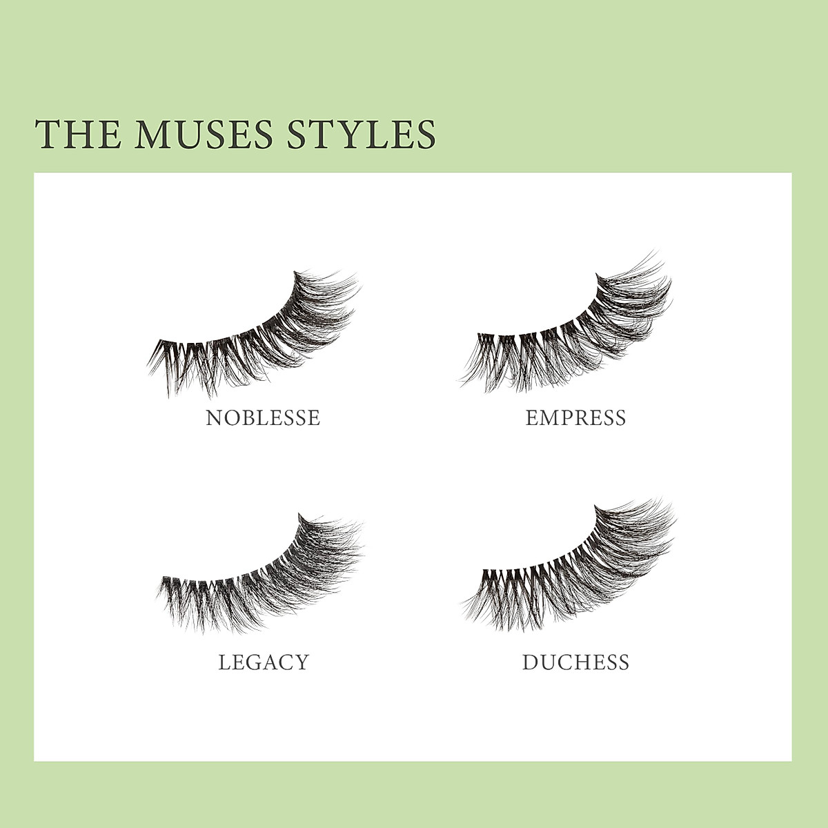 KISS Lash Couture The Muses Collection False Eyelashes, Duchess', 16 mm, Handmade, Refined Faux Silk, Contact Lens Friendly, Easy to Apply, Includes 1 Pair Reusable Strip Lashes
