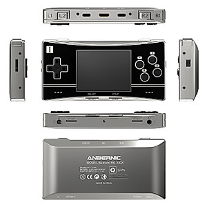 2021 Upgraded Opening Linux Tony System Handheld Game Console , Retro Game Console with 64G TF Card Built in 2500 Classic Games, Portable Video Game Console of 3 Inch IPS Screen (Black)