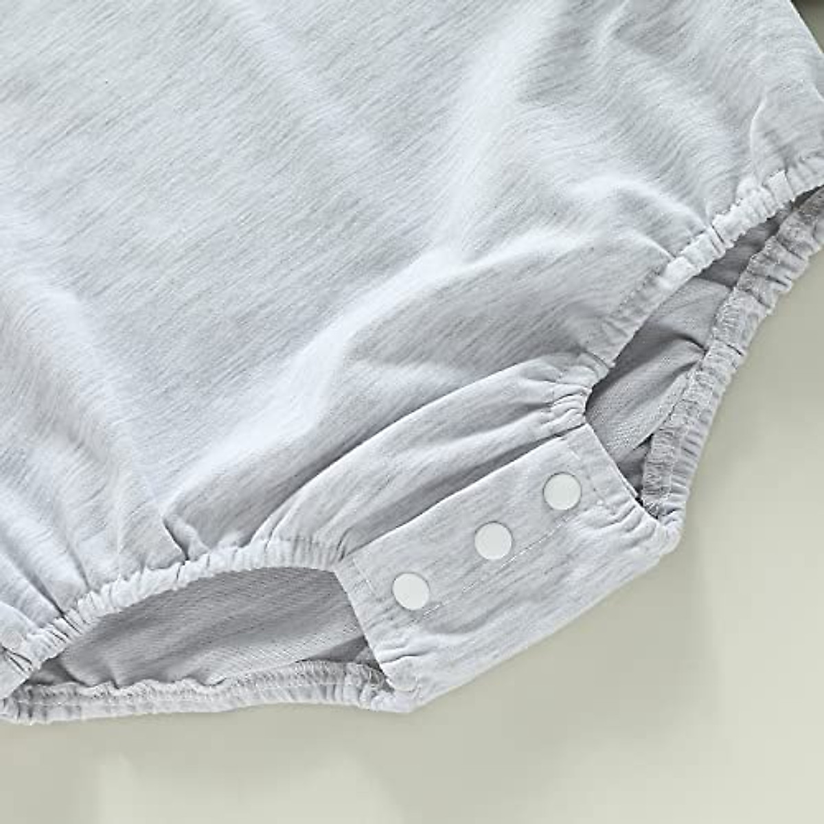 Newborn Infant Unisex Baby Boy Girl Clothes Hooded Oversized Sweatshirt Romper Long Sleeve Hoodie Tops Fall Winter Outfit ( Color Block Light Grey, 3-6 Months )