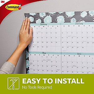 Command Poster Strips, Damage Free Hanging Poster Hangers, No Tools Wall Hanging Strips for Posters, 60 White Command Adhesive Strips