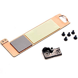 Deal4GO M.2 SSD Heat Shield Heatsink w/ Support Bracket 2FFR0 X3DN4 Replacement for Dell Latitude 5480 5590 5580 5490 5491 5591 5280 5290 Precision 3520 3530