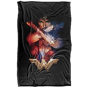 Wonder Woman Arms Crossed Silky Touch Super Soft Throw Blanket 36" x 58"