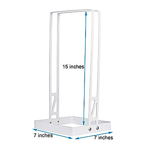 Hanger Storage Organizer, 110 Wire Clothes Hanger Holder, Hanger Stacker Rack for Laundry Closet, Hanger Caddy Stand for Adult or Child Clothes Hangers White