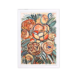 Floral and Botanical Framed Wall Art Prints 'Blessed Garden Sunset' Gardens