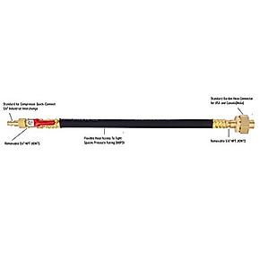 12 Inch Air Compressor Kit Male & Female Quick Connect Blow Out Fitting Plug,RV Winterizing Kit Sprinkler Blowout Adapter with Shut Off Valve,Winterize RV Motorhome Boat Camper Travel Trailer