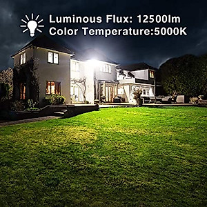 XYCN 3 Pack 100W LED Flood Light, IP66 Waterproof Outside Flood Light, 11500LM Super Bright Outdoor Security Lights, 5000K Daylight White Floodlight for Yard Garden Playground Basketball Court Patio