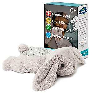 Cloud b Calming Mini Nightlight Star Projector | Gentle Brightness | 3 Colors | 1 Constellation | Auto-Shutoff | Dream Buddies Benny The Bunny