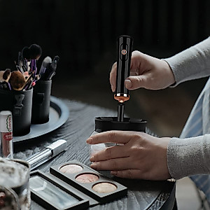 Premium Makeup Brush Cleaner Dryer Electric Brush Cleaner Brush Cleaner - Includes Brush Head Rotator (USB)