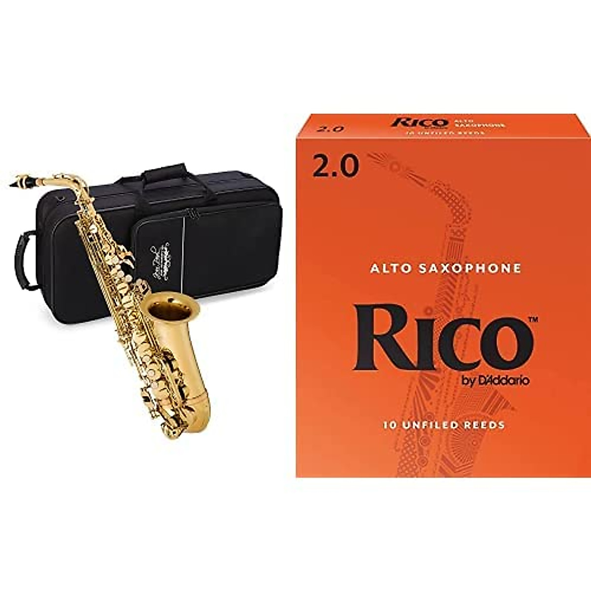 Jean Paul AS-400 Alto Saxophone + Rico Alto Sax Reeds