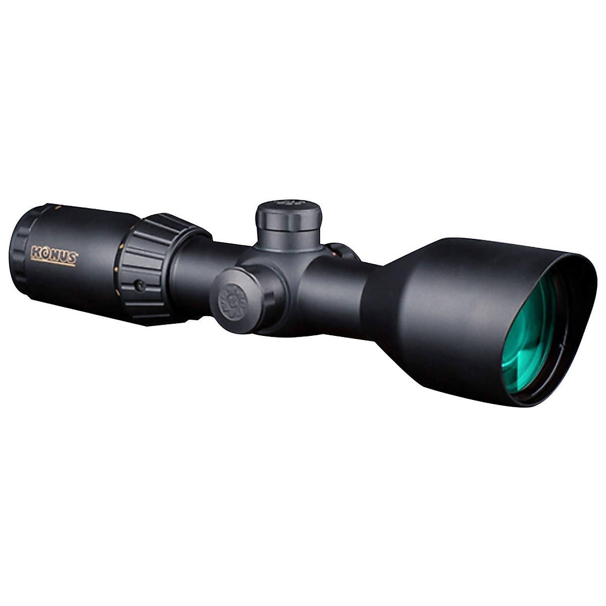 Konus - KonusPro-T30 7292 3X-12X50mm Riflescope with Engraved/Illuminated Mil-Dot Reticle and included 30mm Dual-T Mounting Rings