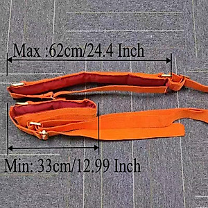 HUAWELL Safety Belt with Adjustable Lanyard, Tree Cement Pole Climbing Harness Protective Gear, Personal Protection Fall Arrest (Yellow)