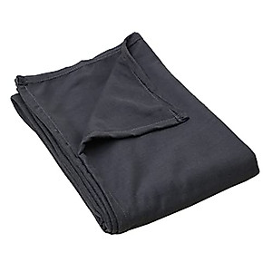 Polar Fleece Blankets for Bed - Twin Size Thermal Lightweight Spread - Soft Brushed Material - All Season Plush Throw Blankets/Pet Blankets - 56’’ x 92’’ - Dark Grey