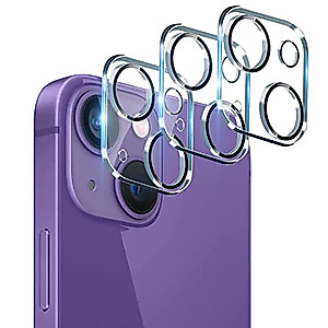 POROLIR [3 Pack Compatible for iPhone 14 Plus ＆ iPhone 14 Camera Lens Protector 9H Tempered Glass, Anti-Scratch, Ultra HD, Case Friendly Camera Covers for iPhone 14 6.1" and iPhone 14 Plus 6.7"