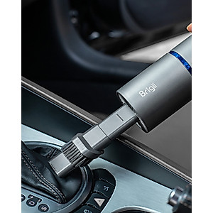 Brigii Mini Vacuum, Air Duster and Hand Pump 3 in 1, Cordless Handheld Vacuum, USB Rechargeable, Easy to Clean Desktop, Keyboard, Drawer, Car Interior and Other Crevices, Small Spaces -Y120 Pro