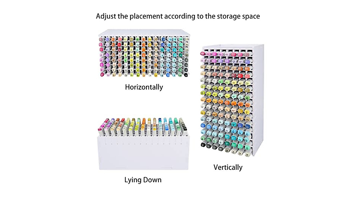 120 Marker Storage Rack & Organizer | Pen & Brush Holder