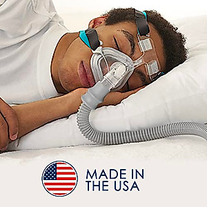 Resway CPAP Tubing | White 15mm Diameter | Universal CPAP Hose Compatible with Most Machines & Masks | Easy-Grip 22mm Ergonomic Cuff for Secure Fit | Lightweight Flexible Tube - 6 Feet Long