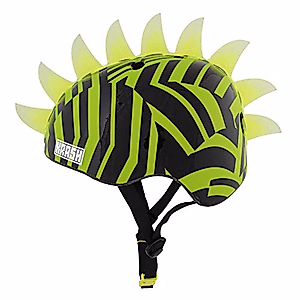 Krash unisex teen Krash Mohawk Bike Youth Helmet, Dazzle Green LED, One Size US