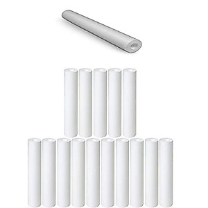CFS – 16 Pack Polypropylene Sediment Water Filter Cartridges Compatible with GE GXWH04F Models – Remove Bad Taste & Odor – Whole House Replacement Water Filter Cartridge, 5 Micron - 10"Inch, White