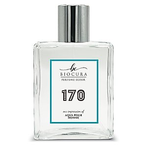 BIOCURA BC Perfume 170 Inspired by Aqva Pour Homme For Men Replica Fragrance Dupes Eau de Parfum Spray Bottle 3.4 Fl Oz/100ml-X1