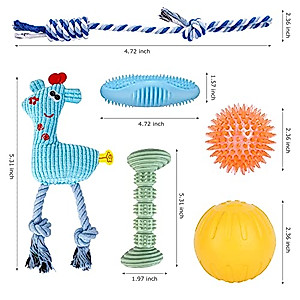 UZAKMI Puppy Toy for Teething Soft & Durable 6-Pack Dog Chew Squeaky Toys for Small and Medium Dogs Suitable for 2-8 Months Puppies’ Teething Small Dog Teeth Cleaning and Oral Health Protection