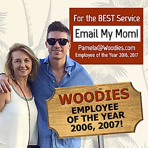 Woodies Six Wood Sunglasses Bulk All Walnut Wood Black Polarized Lenses 100% UVA/UVB Ray Protection