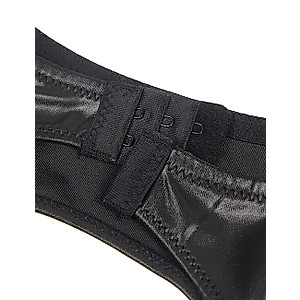 ohyeah Plus Size Lace Garter Belt 4 Strap Metal Clips Suspender High Waisted Garter Belts for Thigh Highs Stockings Sexy Boudoir Lingerie Rave Outfits