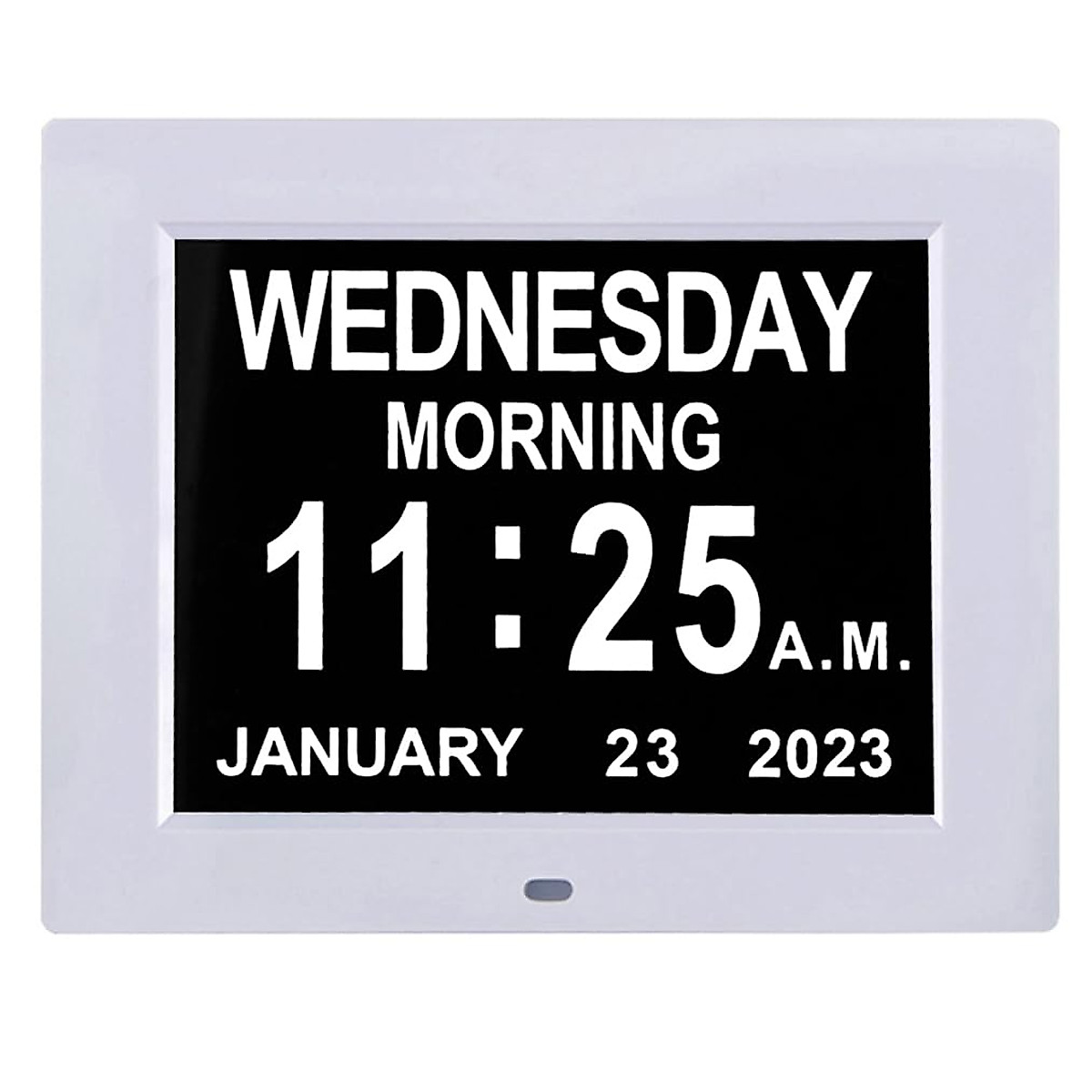 TMC [Newest 8 Inch Digital Day Clock for Seniors - Large Clock with Day Date for Elderly with Large Number,12 Alarm Options for Dementia, Alzheimer