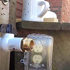 STYDDI 3/4” GHT X 3/4” NPT Male Connector, Brass Garden Hose Convert Adapter Fitting, Garden Hose Thread to 3/4" Male Pipe Thread, with Extra 6 Washers