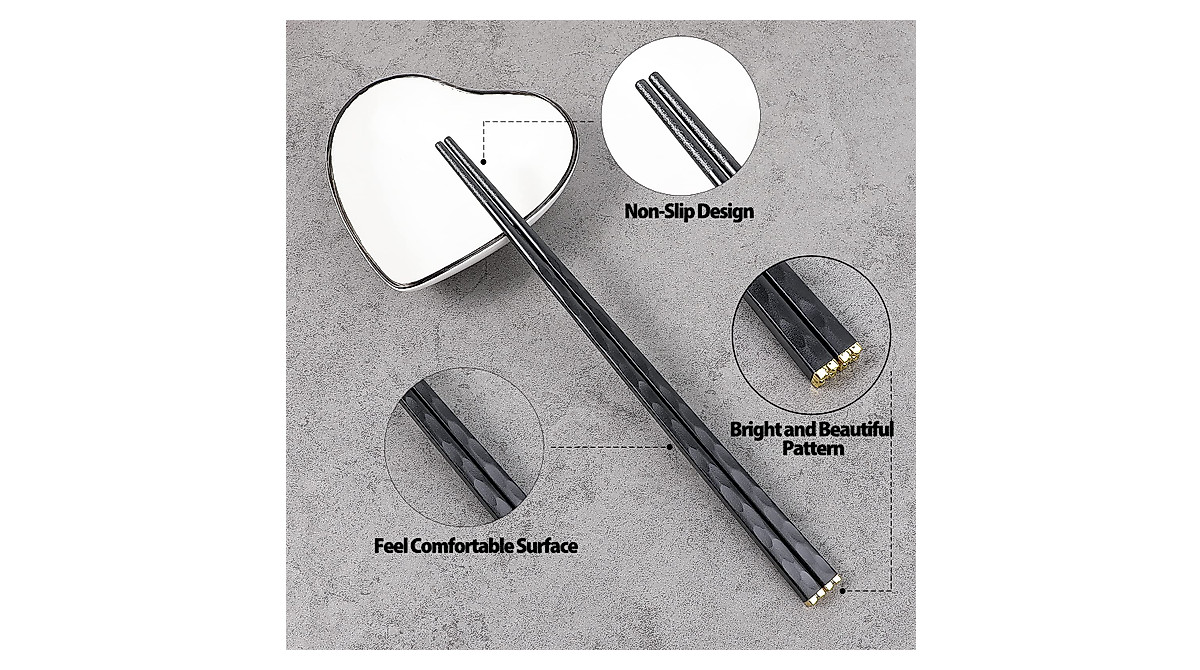 Durable Fiberglass Chopsticks - Reusable & Dishwasher Safe