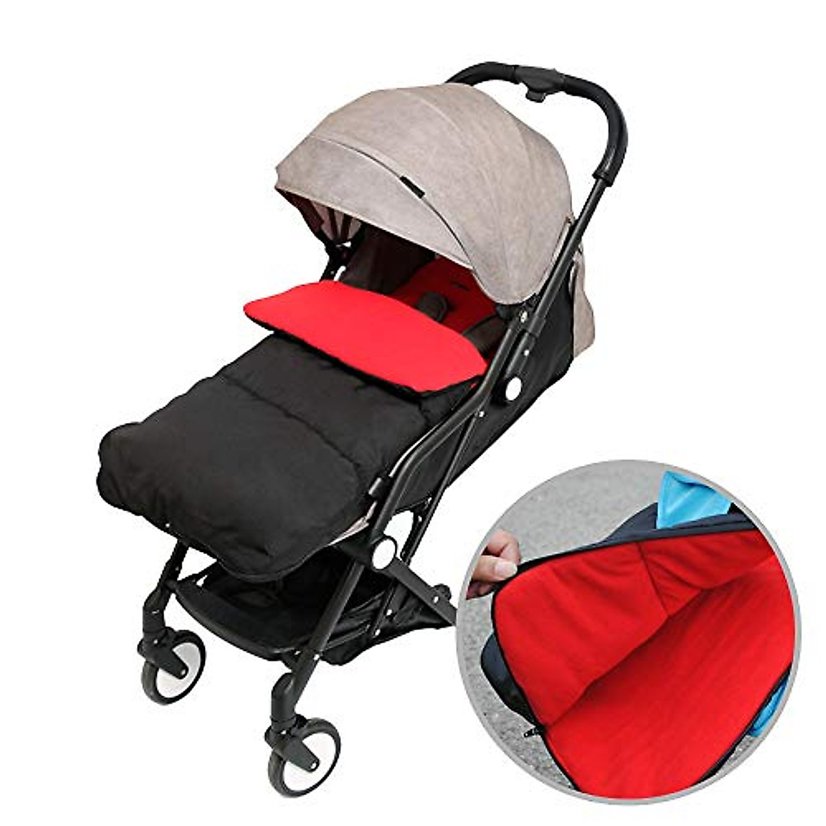Topwon Universal Stroller Sleeping Bag/Toddler Sleeping Bag/B aby Footmuff Warmer for Stroller Waterproof, Windproof (Red)