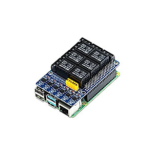 PiRelay 6 Power Relay Module for Raspberry Pi, 6 Channel Relay Shield for Raspberry Pi, Relay HAT Expansion Relay Board for Raspberry Pi 4B/3B+/3B/2B/B+/A+