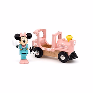 Brio Minnie Mouse & Engine - Vibrant Toy Train Set | Creative Play for Toddlers | Compatible with All Brio Railway Toys | Develops Learning Skills | Safe and Tested