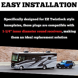 Roadmaster 212 Receiver Inserts for 1 1/4 Inch Inner Diameter Tube