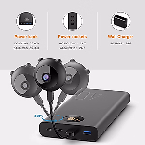 Mini Spy Camera 1080P Hidden Camera WiFi Hidden Camera Portable Small HD Nanny Cam with Night Vision and Motion Detection, App Remote Access - Indoor Covert Security Camera for Home
