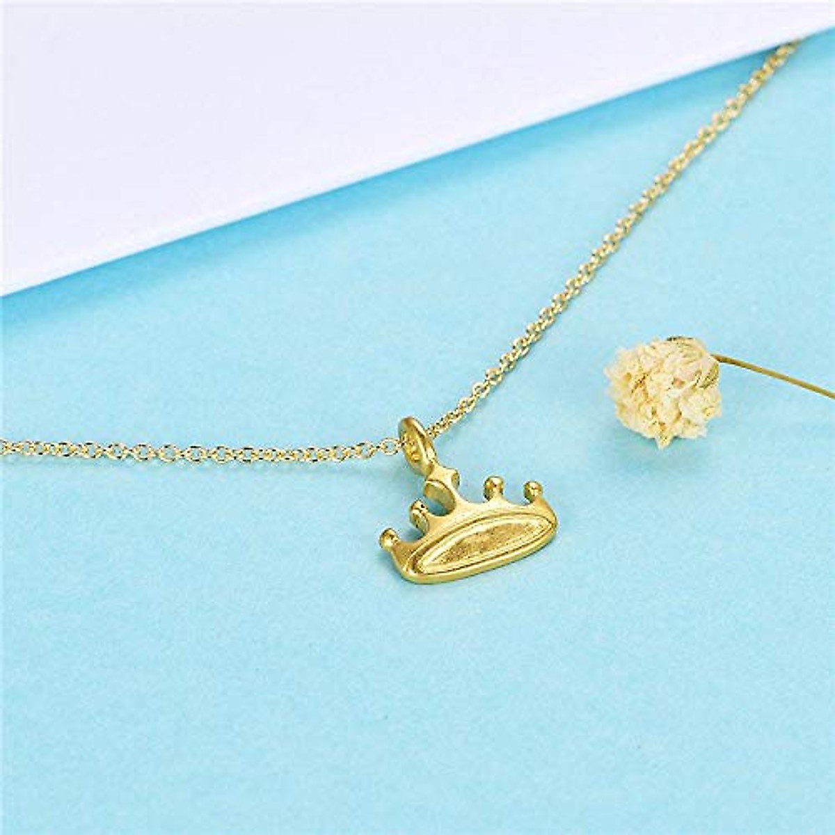 Hundred River Friendship Crown Necklace Gift Necklace with Message Card(crown)