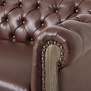 Christopher Knight Home Castalia Sofas, Dark Brown + Natural