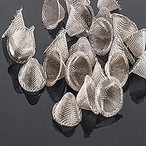 Tomistan 30pcs Stainless Mini Steel Clean Screen Reusable Filters, Small Metal Mesh Steel FiltersCleaning Tool and Storage Box,filter