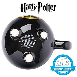 Silver Buffalo Warner Bros Harry Potter Hogwarts School Crest Cauldron 3D Sculpted Ceramic Coffee Mug, 20 Ounces