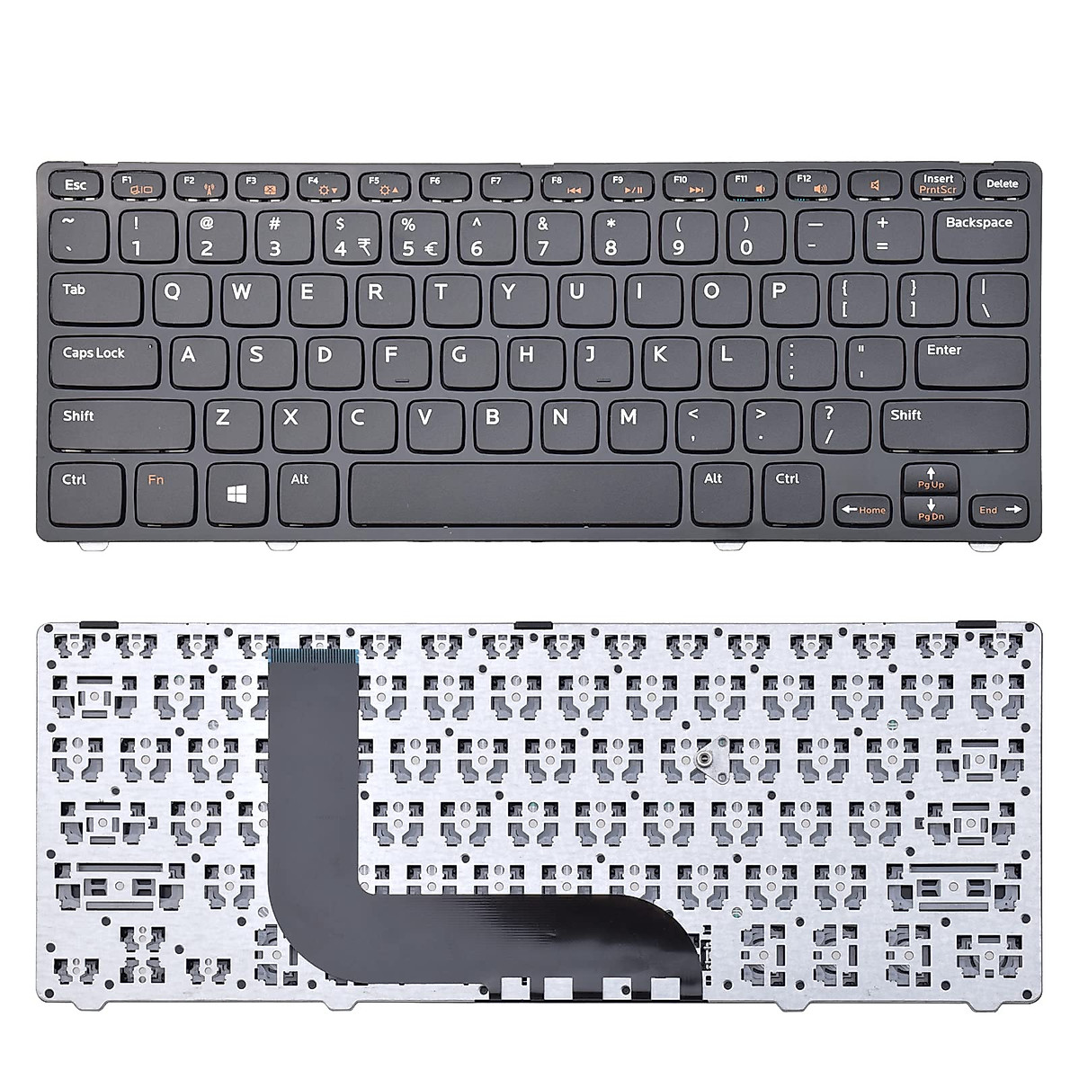 SUNMALL Keyboard Compatible with Dell inspiron 13Z-5323 14Z-5423 14Z-4523 14Z-3528 14Z-3526 14Z-5323,Vostro 3360 v3360 v3560D V3360D V3450D V3460D Series Laptop Black US Layout 5FCV3 V128725BS1 90.4