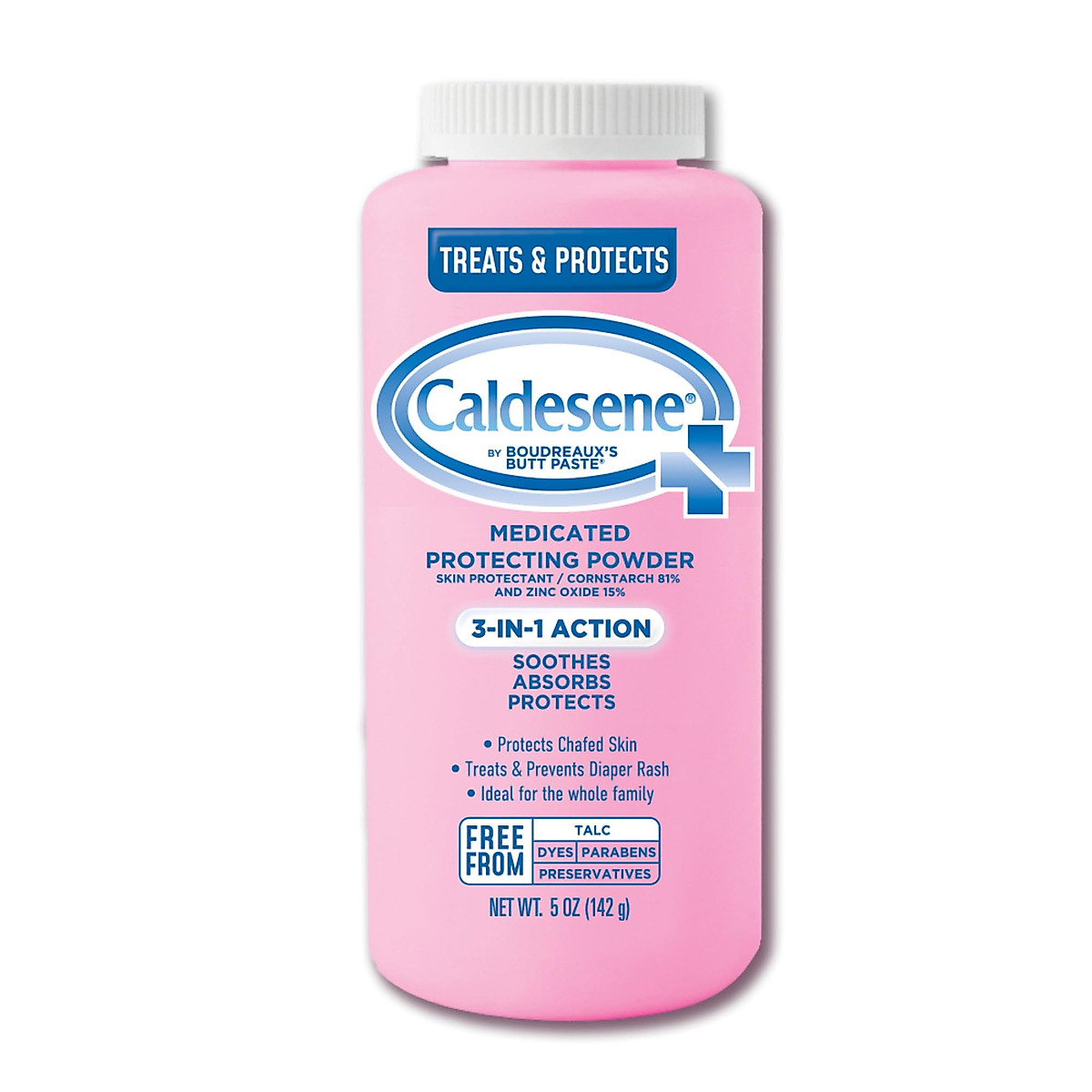 Caldesene Medicated Protecting Powder, Cornstarch & Zinc Oxide, Talc Free, 5oz