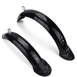 SLDMJFSZ Bike Full Bike fenders - Mud Guard 14" x 63mm (Black)- Front Rear Fenders Easy to Install for 14-inch Small Wheel Bicycles