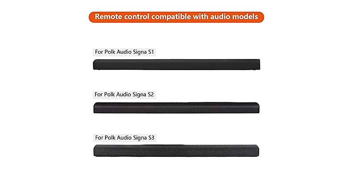 Universal Soundbar Remote for Polk Signa S1 S2 S3 - Easy Replacement