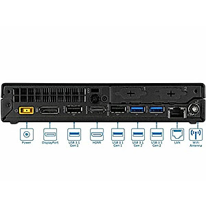 Lenovo ThinkCentre M920q Tiny Desktop,Intel 6 Core i5-8500T,16GB RAM,256GB NVME SSD,HDMI,DisplayPort,WiFi,Bluetooth,Wireless Keyboard Mouse,Windows 11 (Renewed)