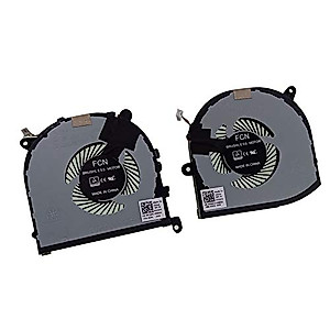 FCQLR New Compatible for Dell XPS 15 9560 Precision 5520 CPU & GPU Cooling Fans DC28000I0F0 0VJ2HC 0TK9J1
