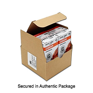 Osram H11 64211L+ DOT Original Standard Halogen Bulb 12V 55W 3800K PGJ19-2 Made in Germany/Pack of 2