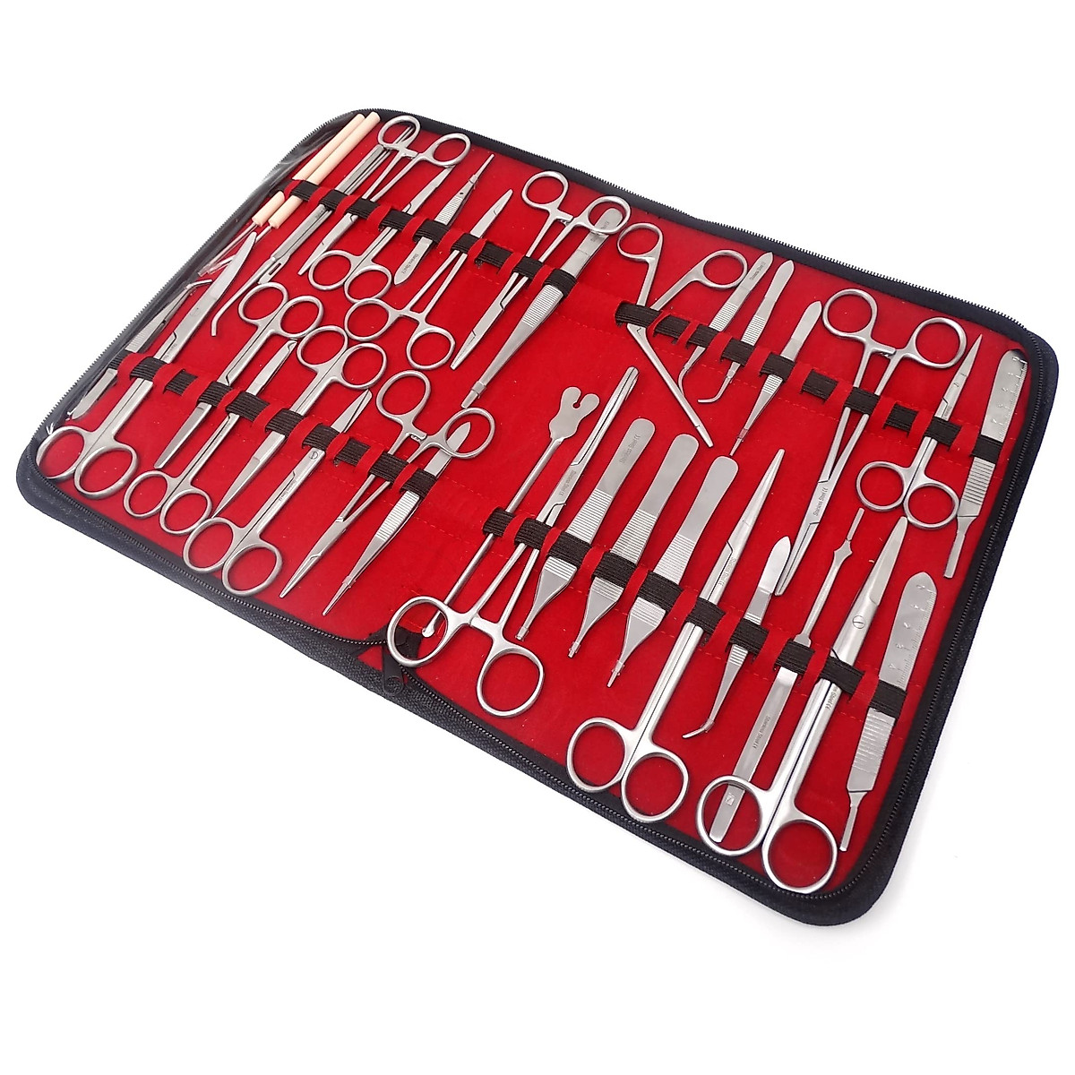 Premium A2ZSCILAB 157 Pieces Instruments Kit Veterinary Scissors Forceps Needle Holders Scalpel Handle, Stainless Steel All in One